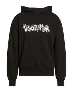 DISCLAIMER Hooded French Terry Sweatshirt Black