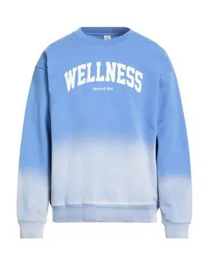 Sporty & Rich Tie-dyed Cotton Crewneck Sweatshirt - Azure