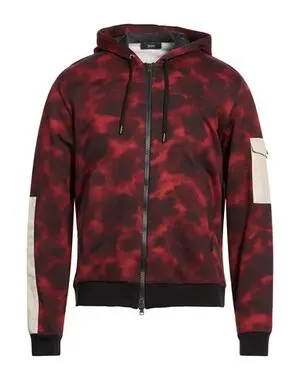 Herno Hooded Tie-dyed Sweatshirt - Red