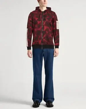 Herno Hooded Tie-dyed Sweatshirt - Red