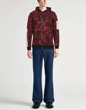Herno Hooded Tie-dyed Sweatshirt - Red