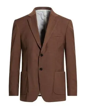 LIU •JO MAN Man Blazer Lead Size 38 Polyester, Wool, Elastane Brown