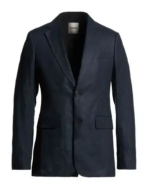 Sandro Blazer Size Linen - Navy