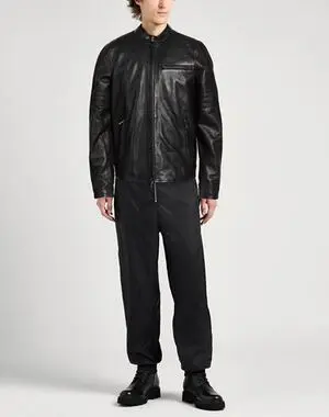 DIESEL Biker Jacket In Lambskin And Cotton