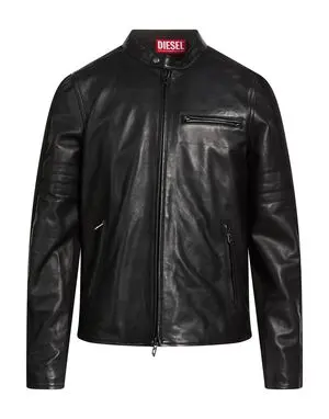 DIESEL Biker Jacket In Lambskin And Cotton