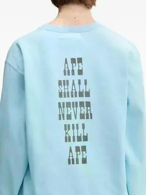A BATHING APE Baby Milo Volume Crew-neck Sweatshirt