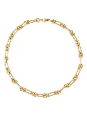 SARA WEINSTOCK 18k Yellow Gold Paperclip Necklace