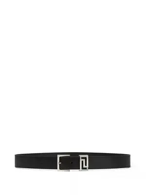 Versace Greca Buckle Belt - Black