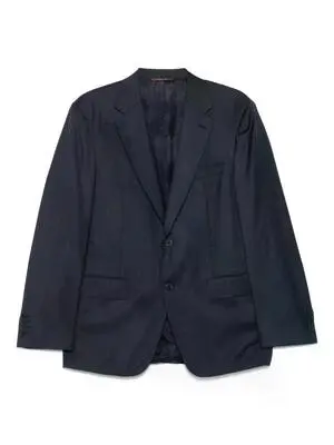 Canali Checked Two-button Suit - Blue