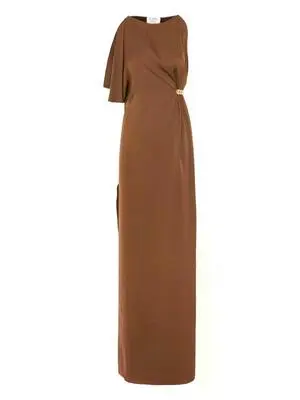 V:PM ATELIER Etta Draped Maxi Dress