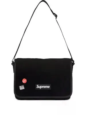 Supreme Textured Shoulder Bag - Black