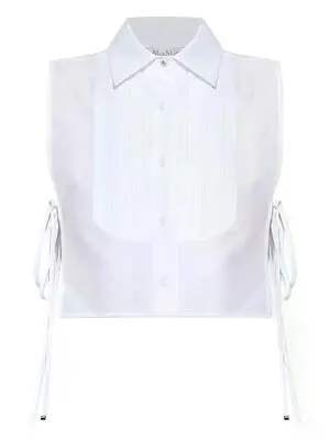 Max Mara Pintuck-detail Shirt - White