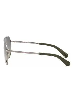 Philipp Plein Skull-embellished Pilot-frame Sunglasses