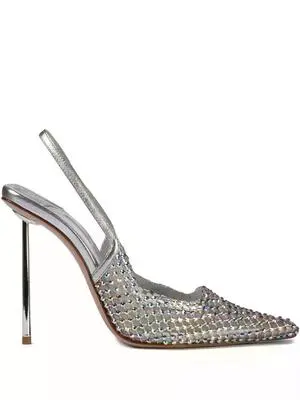Le Silla Silver Tone Shoes For Women