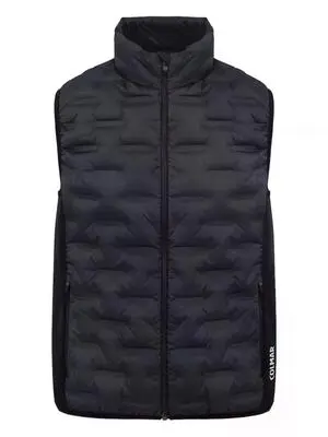 COLMAR Geometric-patterned Zip-fastening Gilet