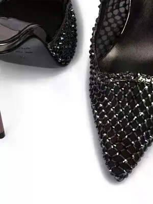 LE SILLA Gilda 120mm Embellished Slingback Pumps - Black