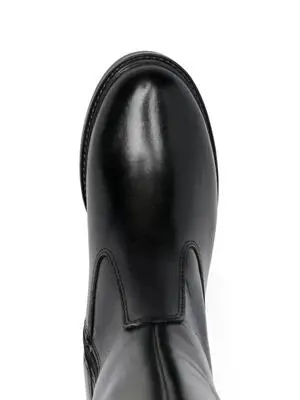 KEYS Zip Calf Leather Boots