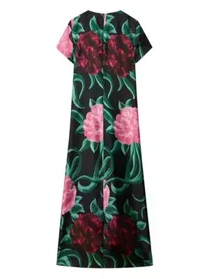 La DoubleJ Swing Floral Midi Dress