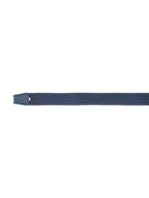 LA BOUCLE Woven Leather-detail Belt
