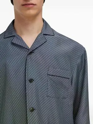 FERRAGAMO Piping Patterned Shirt