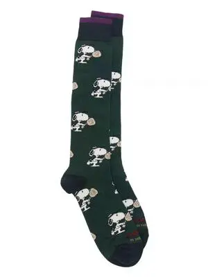 IN THE BOX Peanuts Patterned Socks - Green