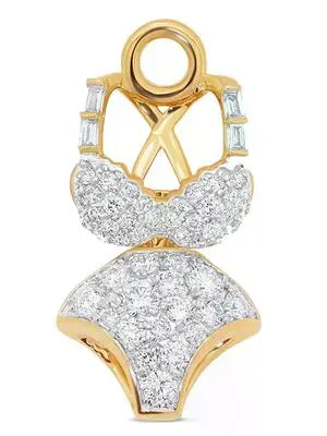 Sara Weinstock 18k Yellow Papua Bikini Diamond Charm - Gold