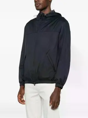 Canali Hooded Zip-up Jacket