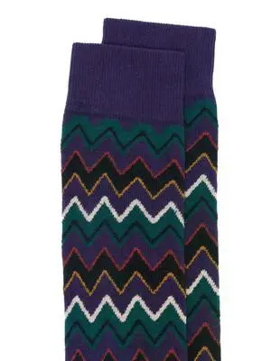 IN THE BOX Zigzag Pattern Socks