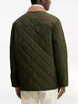 Bally Corduroy-collar Quilted Jacket