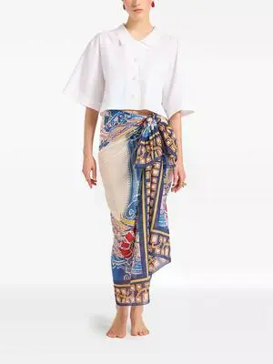 La DoubleJ Floral-print Pareo