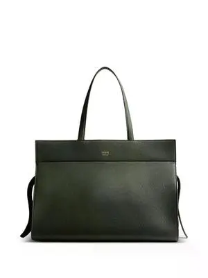 Khaite Pebbled Leather Zip Handbag
