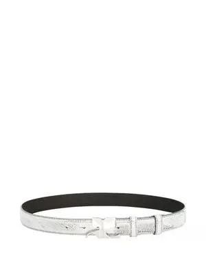 COURREGES Leather Belt - Silver