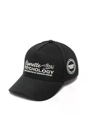 MIDNIGHT RODEO Cigarette Psychology Embroidered Cap - Black