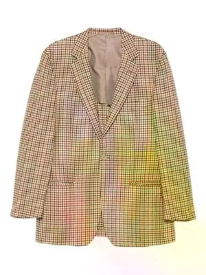 ROMEO GIGLI 1990s Checked Jacket - Neutrals