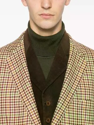 ROMEO GIGLI 1990s Checked Jacket - Neutrals
