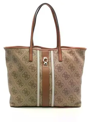 Guess Monogram Pattern Shoulder Bag
