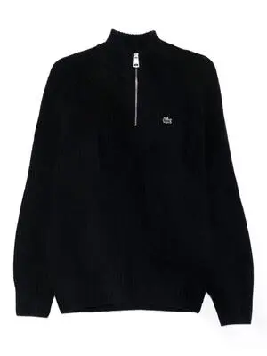Lacoste Zip Appliqué Knitwear
