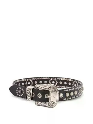 GOLDEN GOOSE Studded Belt - Black