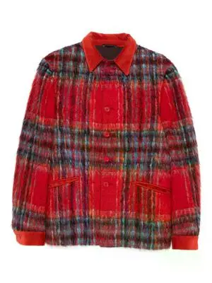 ROMEO GIGLI Checked-pattern Buttoned Jacket