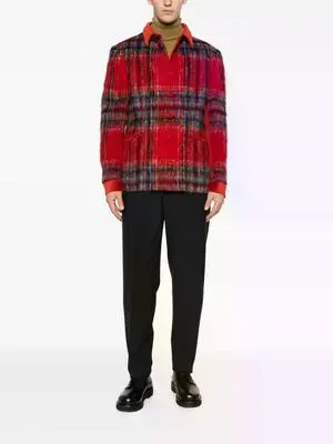 ROMEO GIGLI Checked-pattern Buttoned Jacket