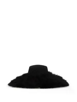 STEPHEN JONES Feathered Wool Hat - Black