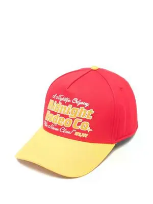 MIDNIGHT RODEO Mr Odissey Embroidered Trucker Cap - Red