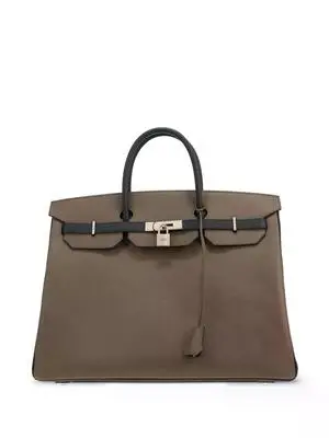 Hermès 2018 Birkin 40 Flap-fastener Tote Bag - Brown