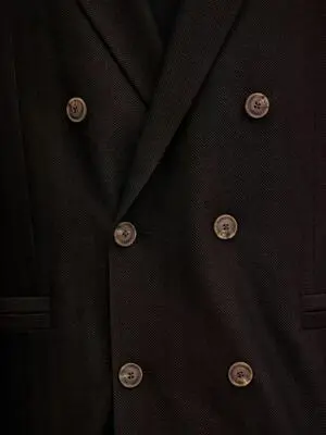 Hugo Herringbone Double-breasted Blazer