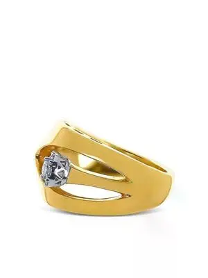 Yeprem 18k Yellow And White Diamond Ring