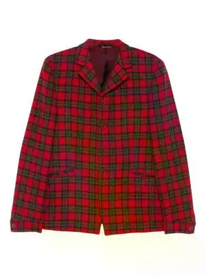 ROMEO GIGLI 1990s Checked Jacket - Red