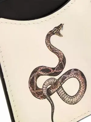 DUKE + DEXTER Dean Snake Cardholder - Neutrals