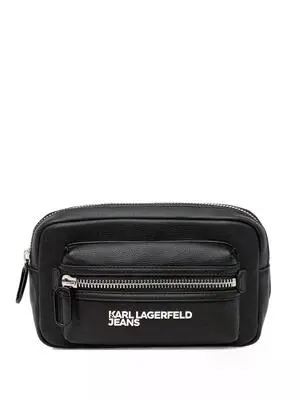 Karl Lagerfeld Belt Bag With Zip Fastening - Black