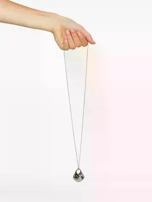Khaite Small Lotus Chain Pendant Necklace - Silver