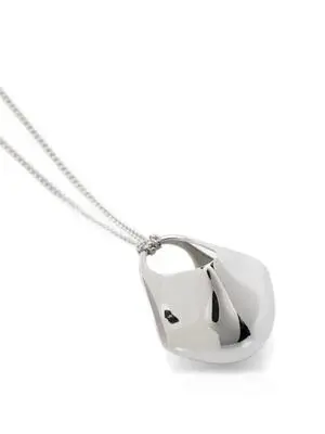 Khaite Small Lotus Chain Pendant Necklace - Silver